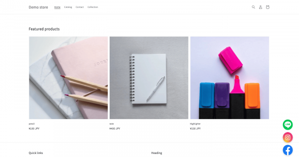 LINE公式アカウントなどSNSアイコン追加に便利なShopifyアプリ Pafit Social Media Iconsのご紹介｜ECのミカタ