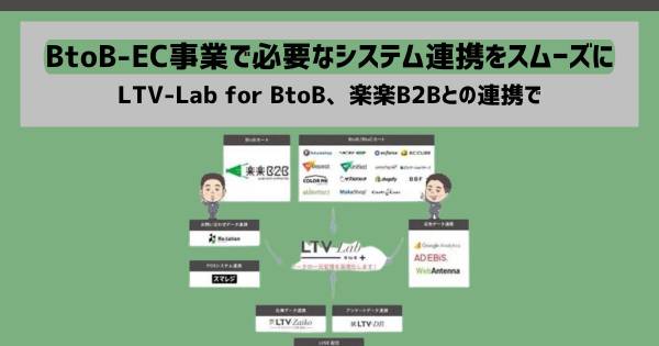 BtoB-EC事業で必要なシステム連携をスムーズに LTV-Lab for BtoB、楽楽B2Bとの連携で｜ECのミカタ